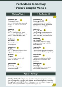 Simak 16 Perbedaan E Katalog Versi 6 (Inaproc) dan 5, Ternyata Banyak ...