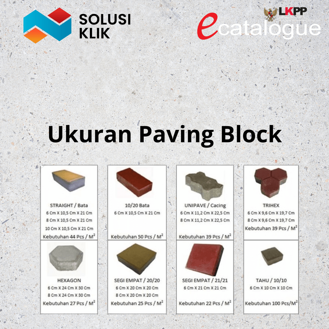 5 Ukuran Paving Block: Panduan Lengkap untuk Memilih Paving Block yang ...